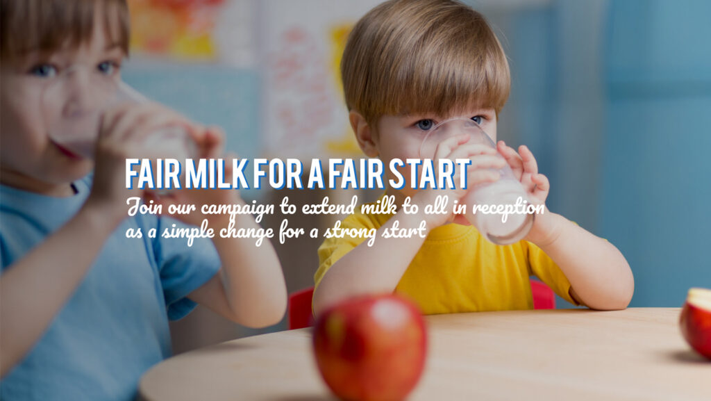 Extend free school milk throughout Reception